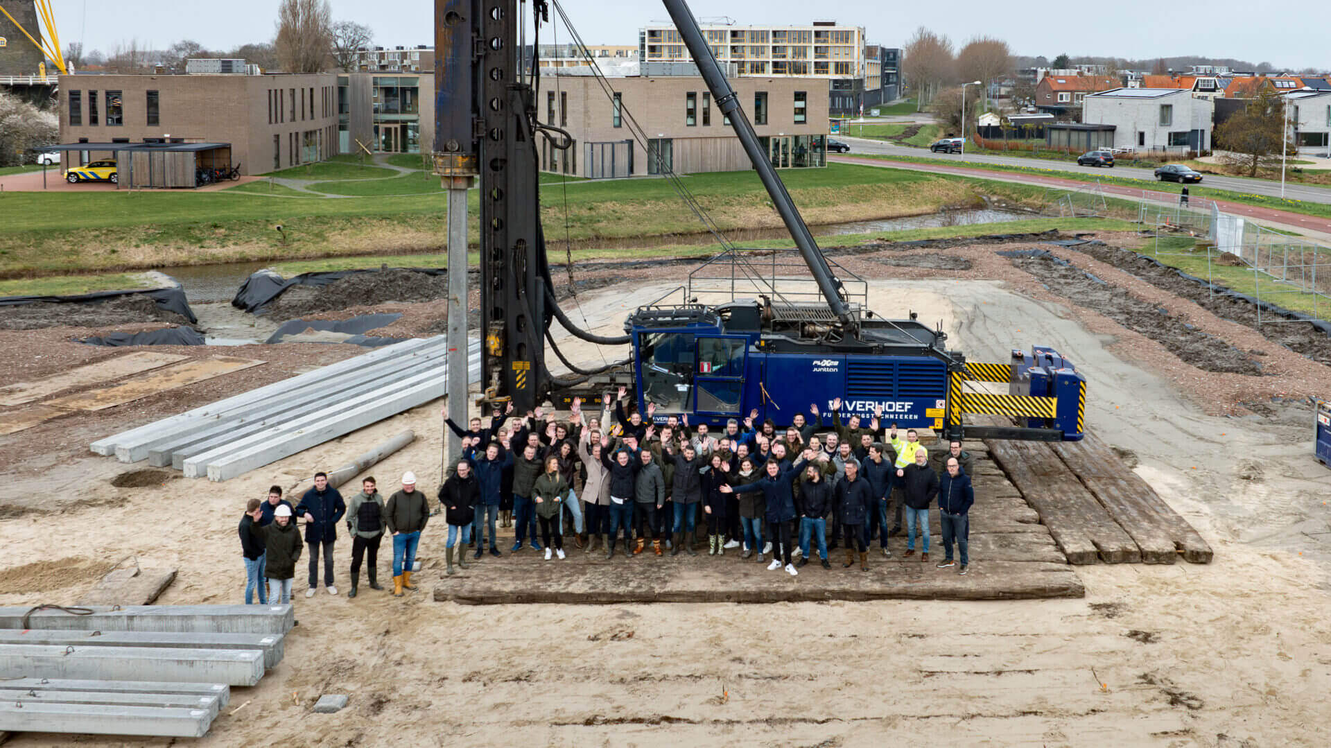 Construction started on the new office - Maxxton